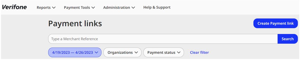 Create a Payment Link | Online payments | Verifone Developer Portal