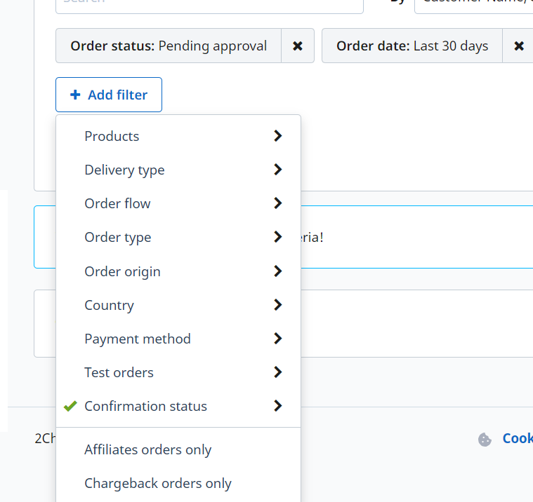 Order search | Documentation | 2Checkout