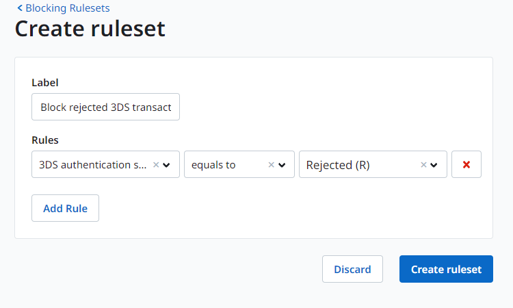 Blocking failed 3DS transactions | Online payments | Verifone Developer ...