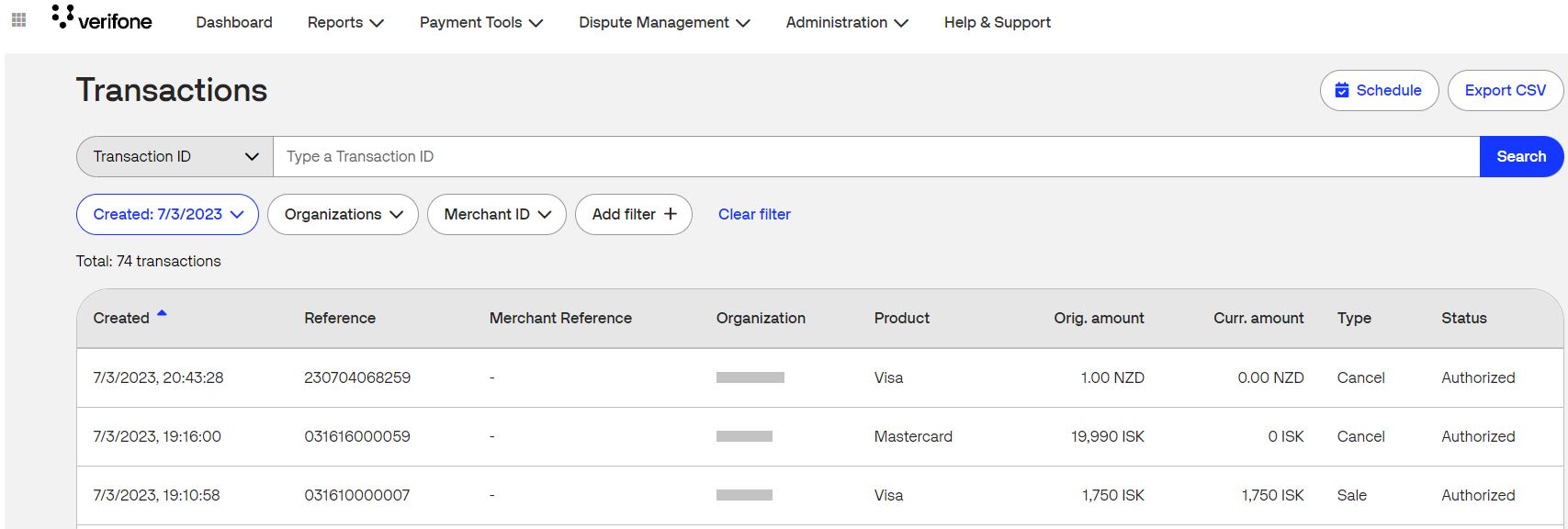 Verifone Central | Online payments | Verifone Developer Portal